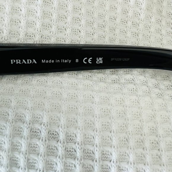 Prada | Accessories | Prada Pr 2zs Square Sunglasses Black Plastic Dark ...